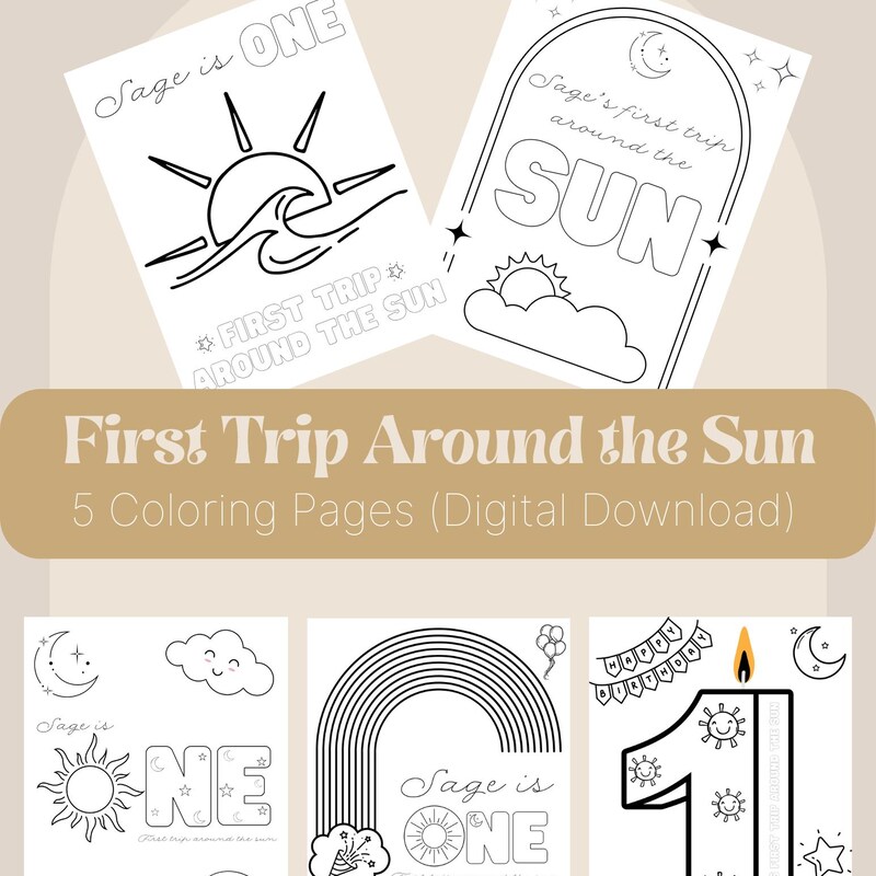First Trip Around the Sun - Etsy