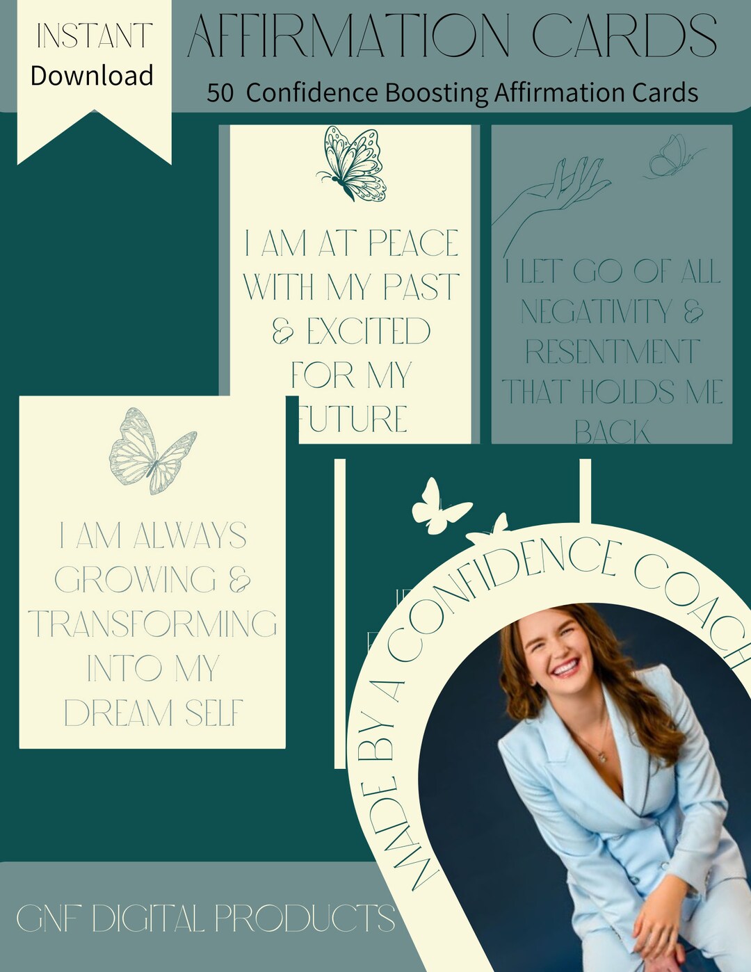 Affirmation Cards, Positive Quote Flashcards, Affirmations Cards ...