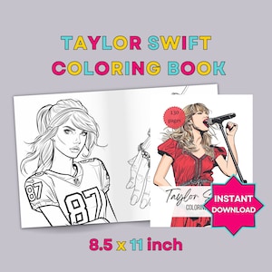 Swifties Coloring Digital Download Taylor Swift Printables Coloring ...