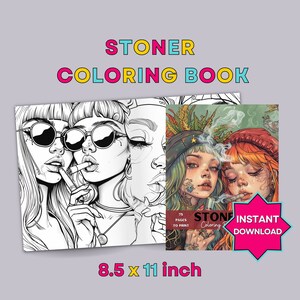 Adult Coloring Book 420 Coloring Book Stoner Gift Weed Stuff Weed ...
