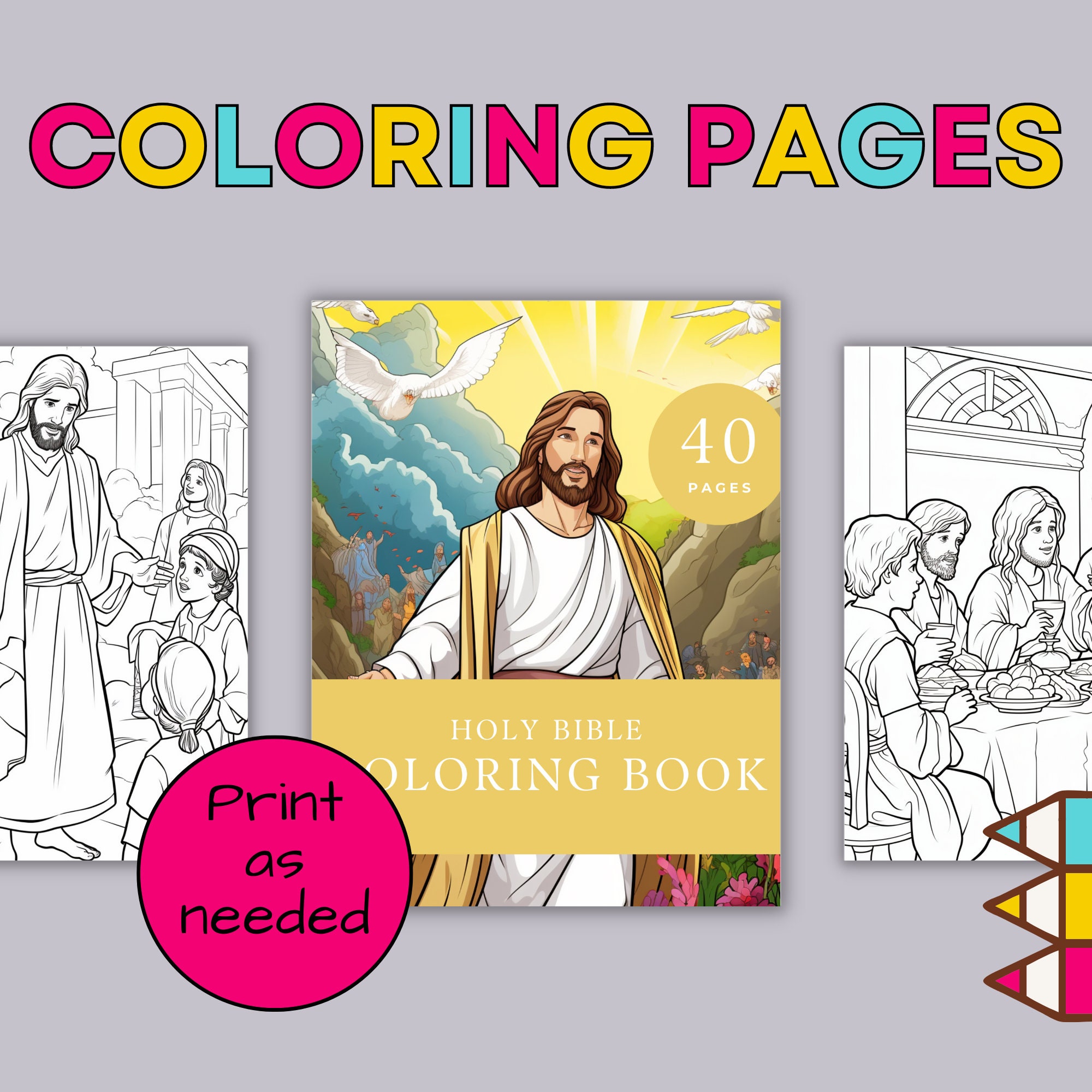 Digital Download Printable Bible Activity Kids Bible Lesson New ...