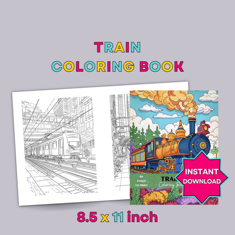 Train Coloring Sheet Train Coloring Page Train Party for Boy Train ...