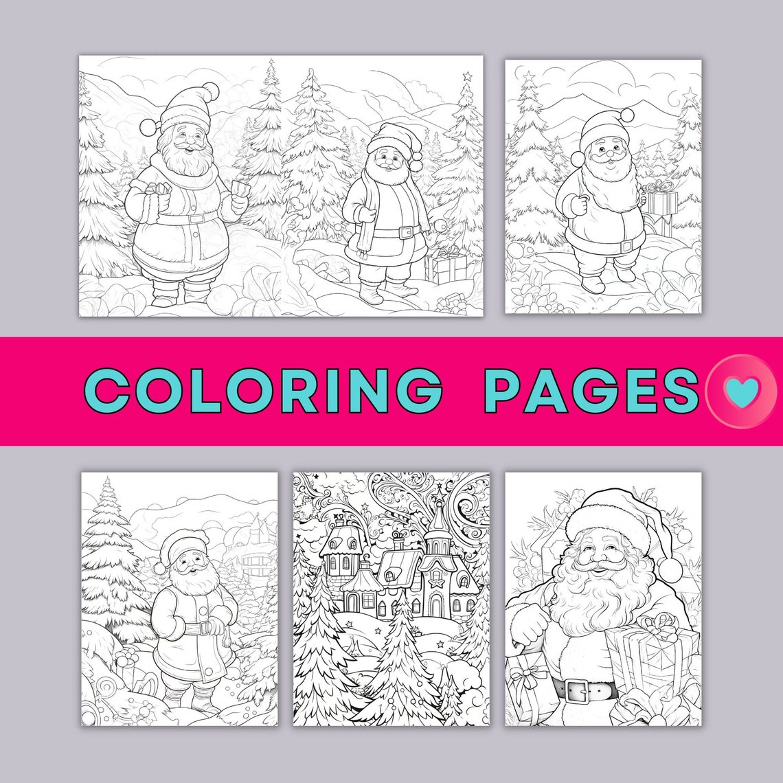Christmas Coloring Book Holiday Coloring Pages Christmas Coloring Pages ...