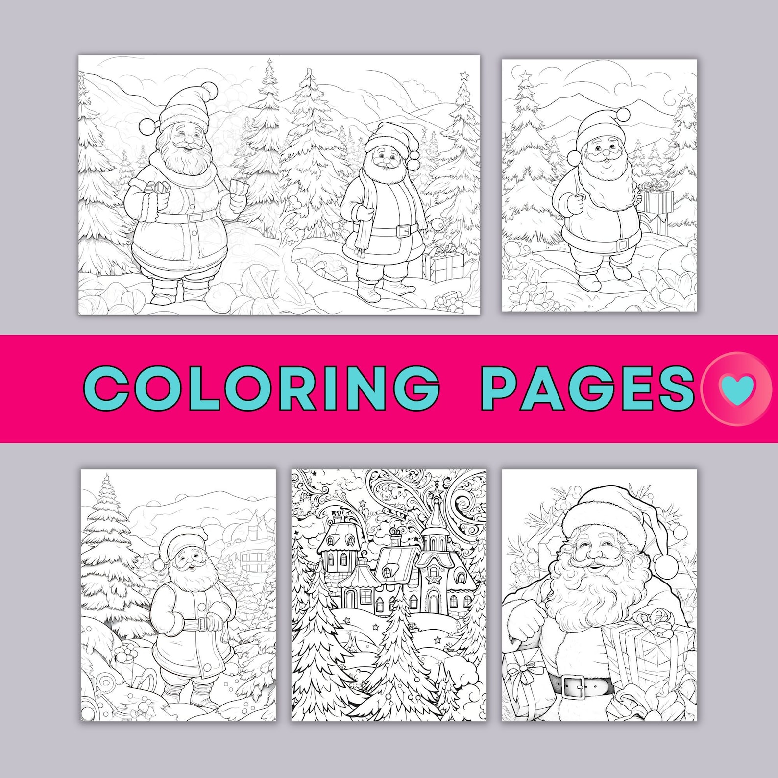 Christmas Coloring Book Holiday Coloring Pages Christmas Coloring Pages ...