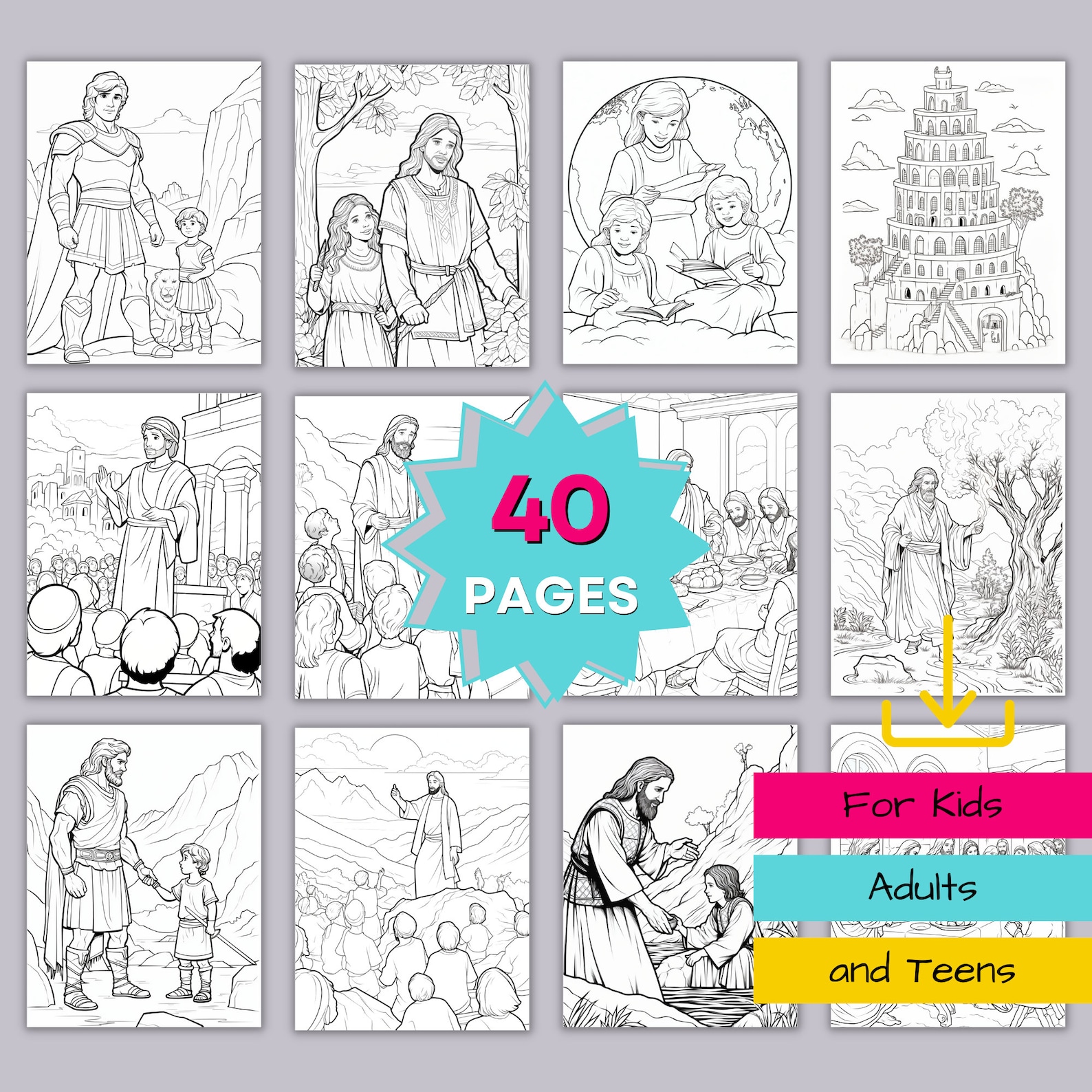 Digital Download Printable Bible Activity Kids Bible Lesson New ...