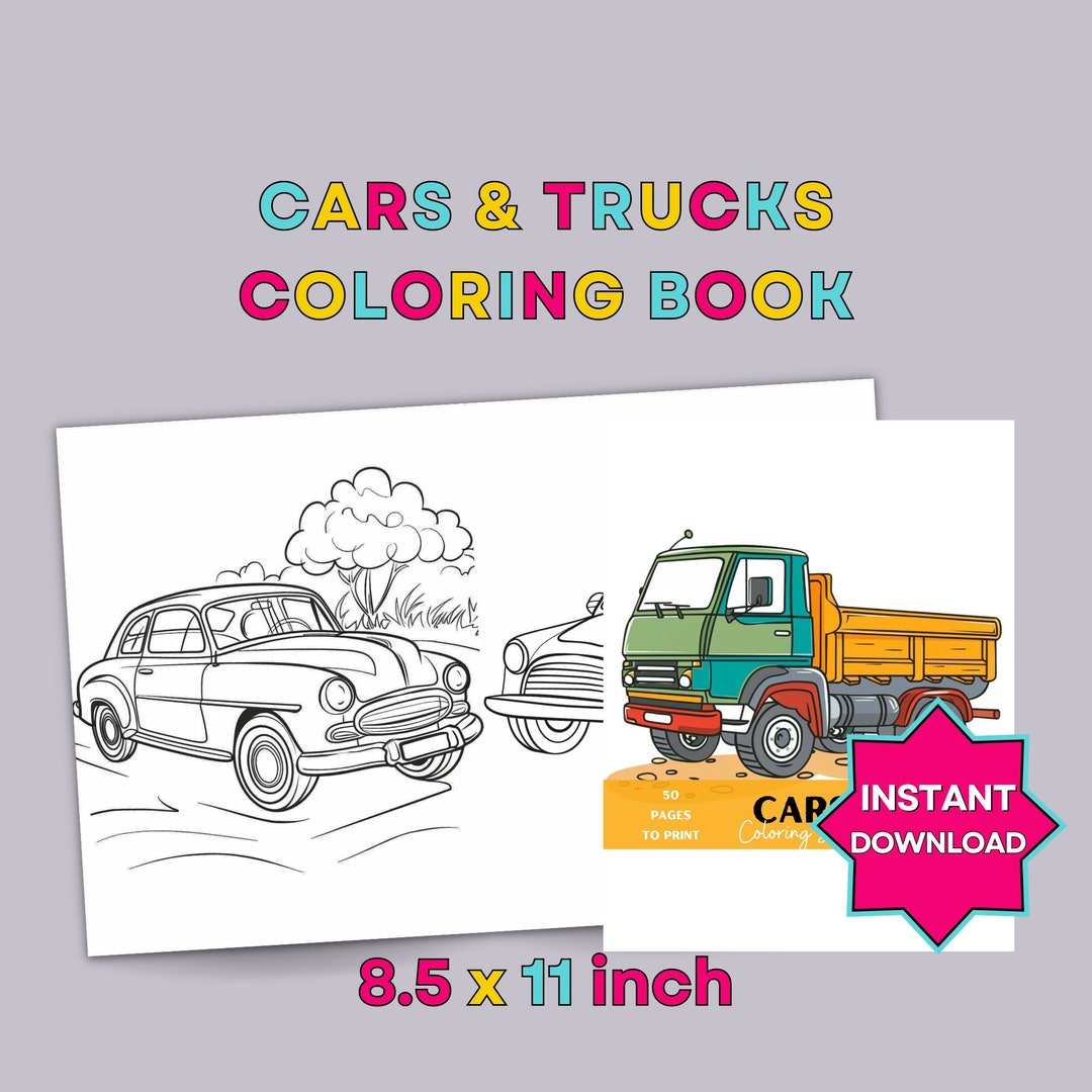 Kids Cars Coloring Car Coloring for Kids Truck Coloring Coloring for ...