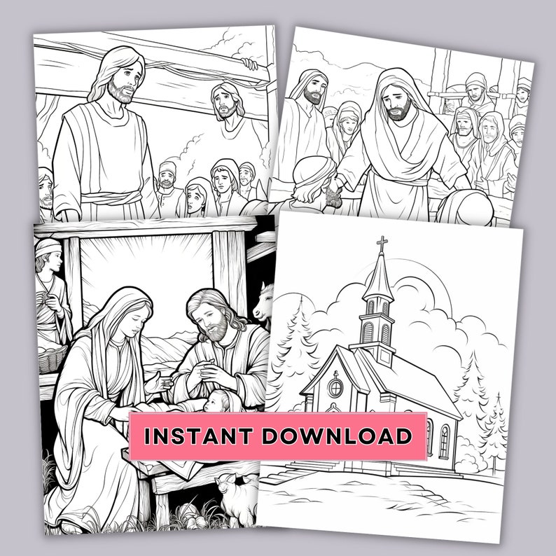 Digital Download Printable Bible Activity Kids Bible Lesson New ...