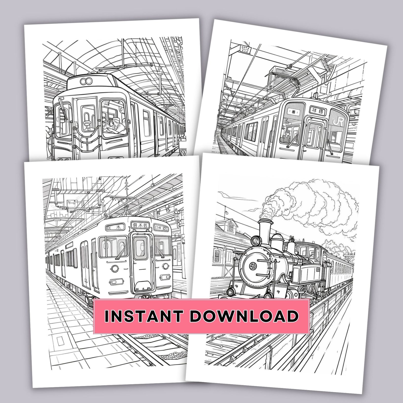 Train Coloring Sheet Train Coloring Page Train Party for Boy Train ...