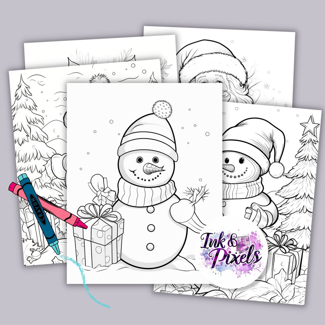 Christmas Coloring Book Holiday Coloring Pages Christmas Coloring Pages ...