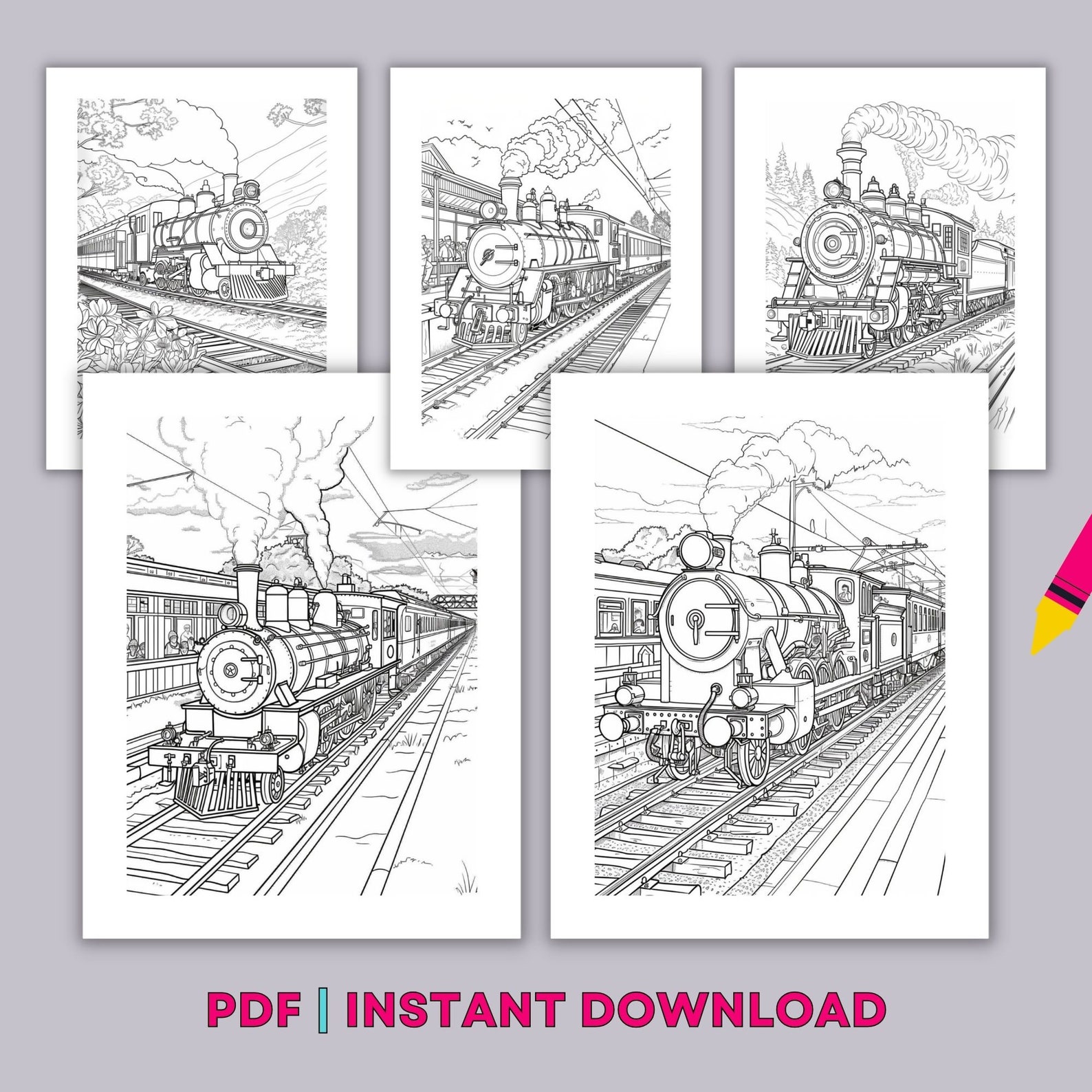Train Coloring Sheet Train Coloring Page Train Party for Boy Train ...