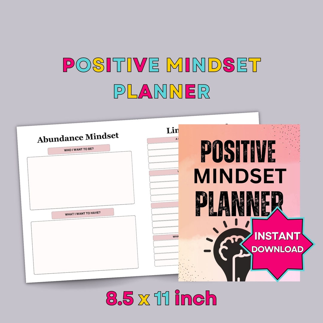 Pdf Printable Self Love Positive Thinking Printable Planner Personal ...