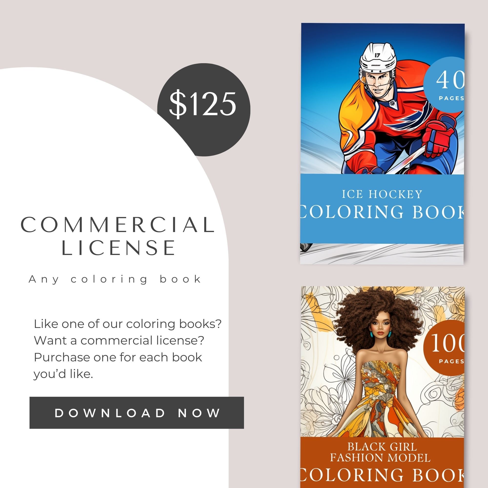 Digital Download Commercial Use Coloring Books Instant Download ...