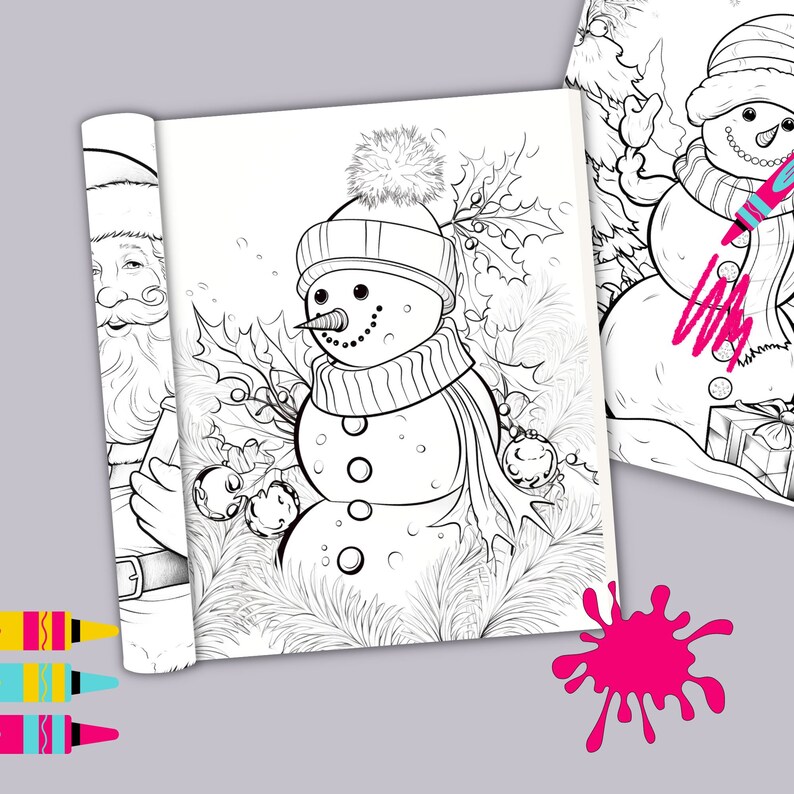 Christmas Coloring Book Holiday Coloring Pages Christmas Coloring Pages ...