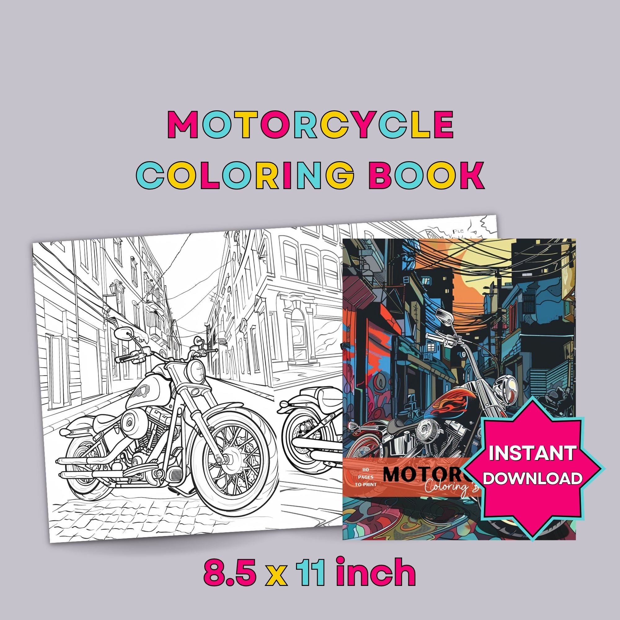 Motorcycle Coloring Dirt Bike Coloring Pages Motorcycle Coloring Book ...