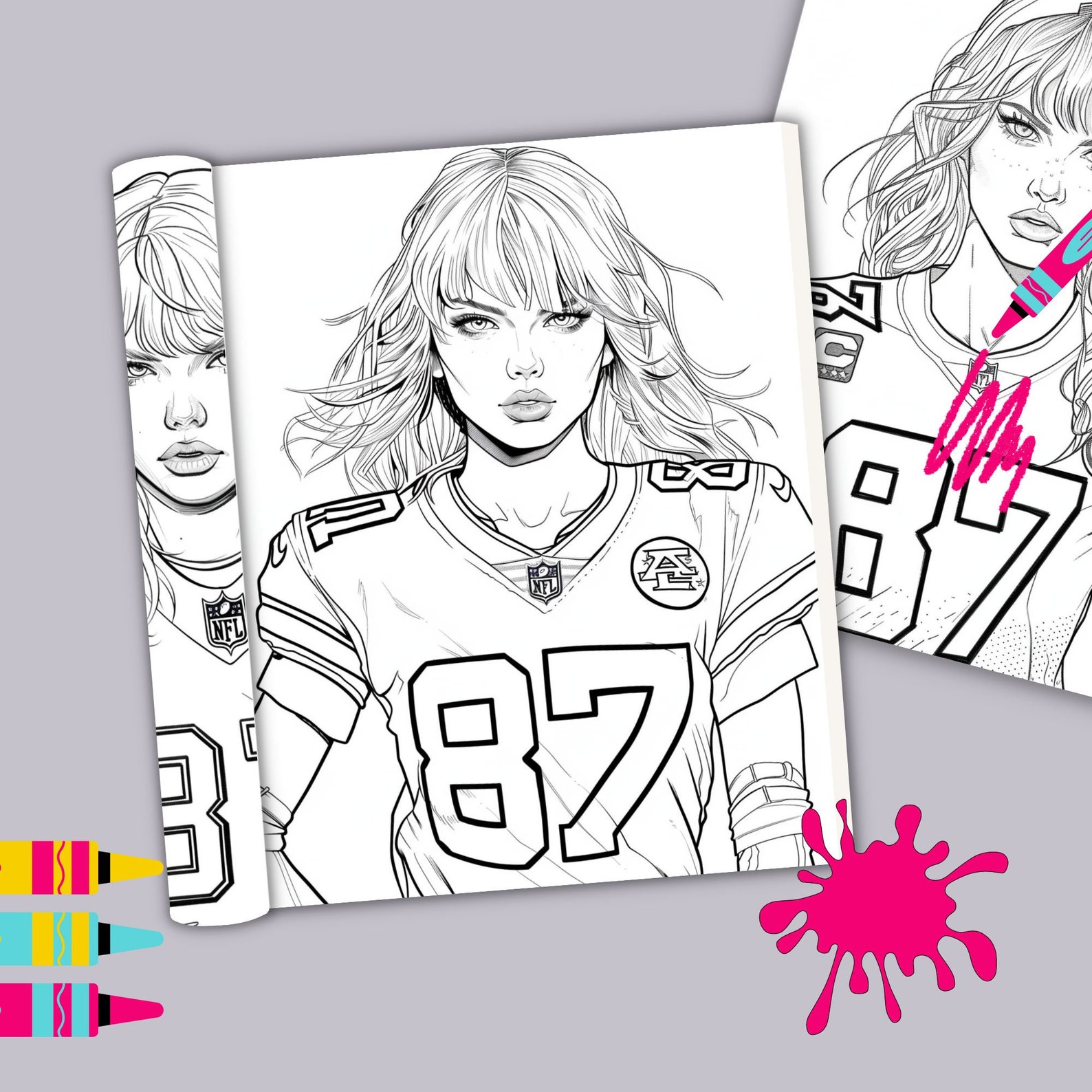 Swifties Coloring Digital Download Taylor Swift Printables Coloring ...