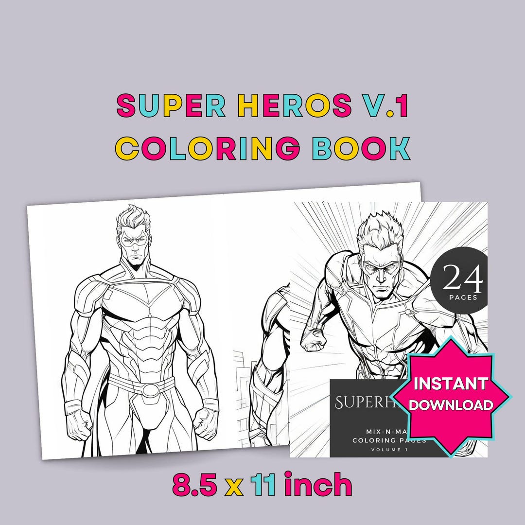 Super Heroes Coloring Super Hero Coloring Pages Hero Coloring Book ...