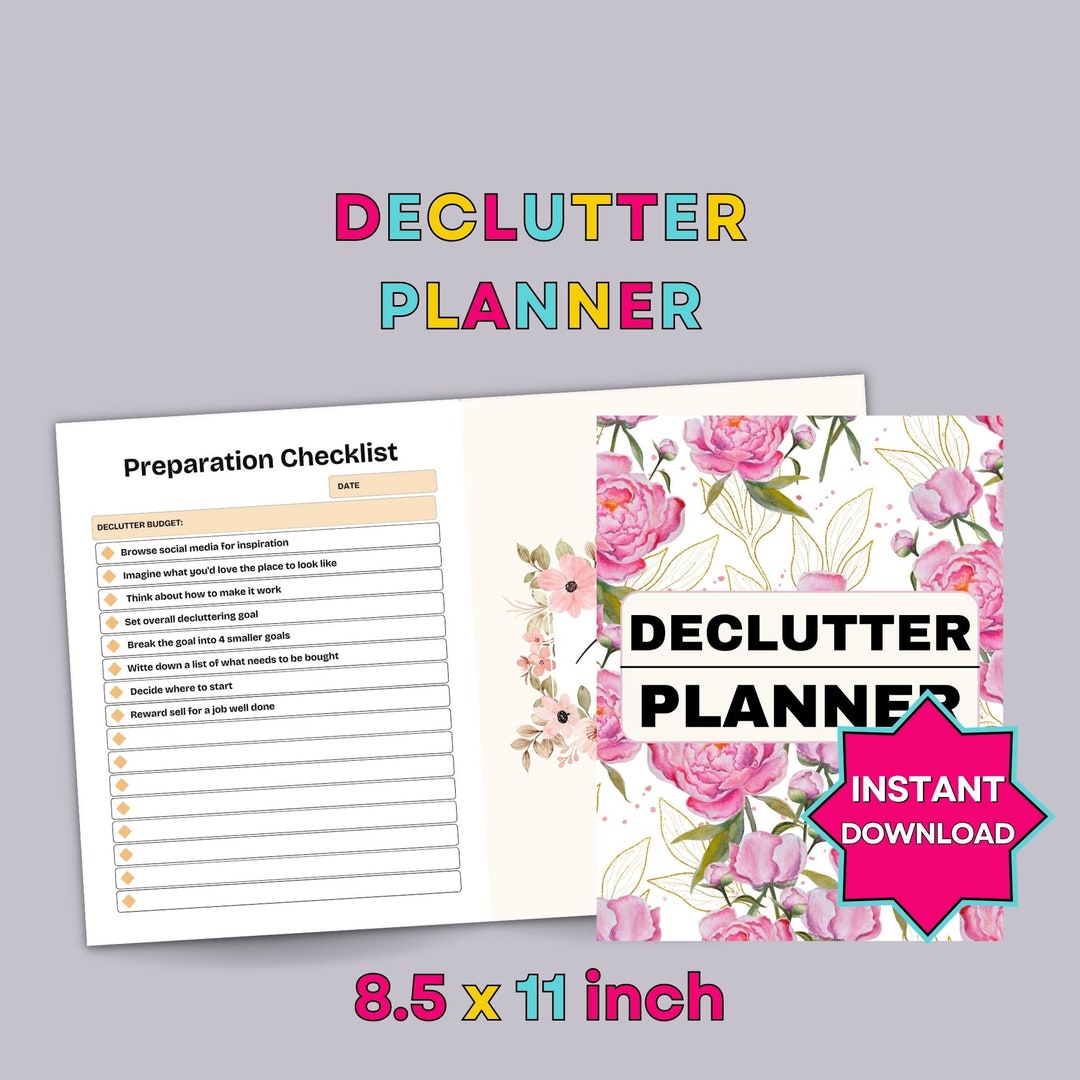 Declutter Checklist Decluttering Guide Home Organization Declutter ...