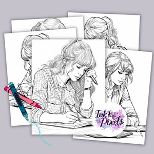 Swifties Coloring Digital Download Taylor Swift Printables Coloring ...