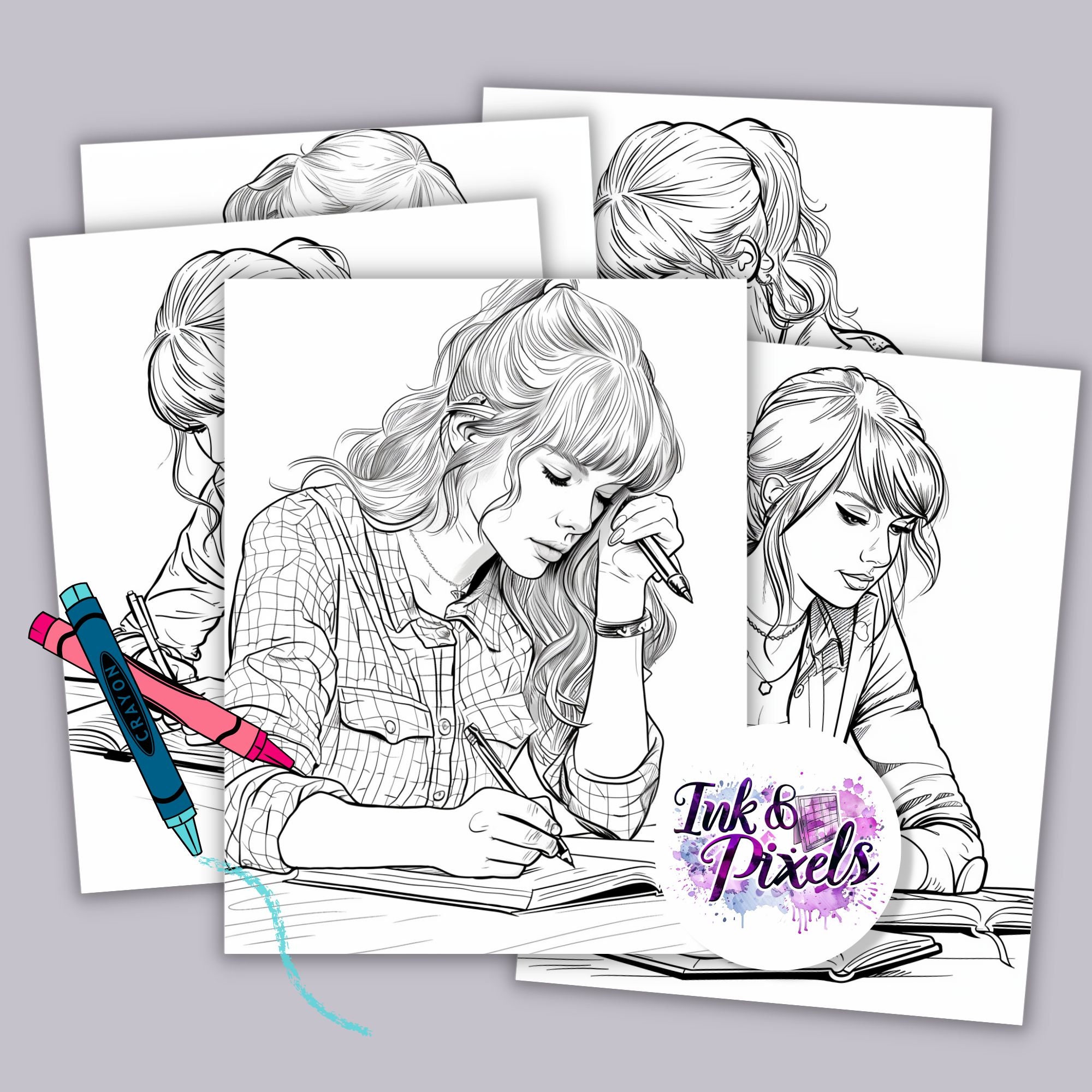 Swifties Coloring Digital Download Taylor Swift Printables Coloring ...