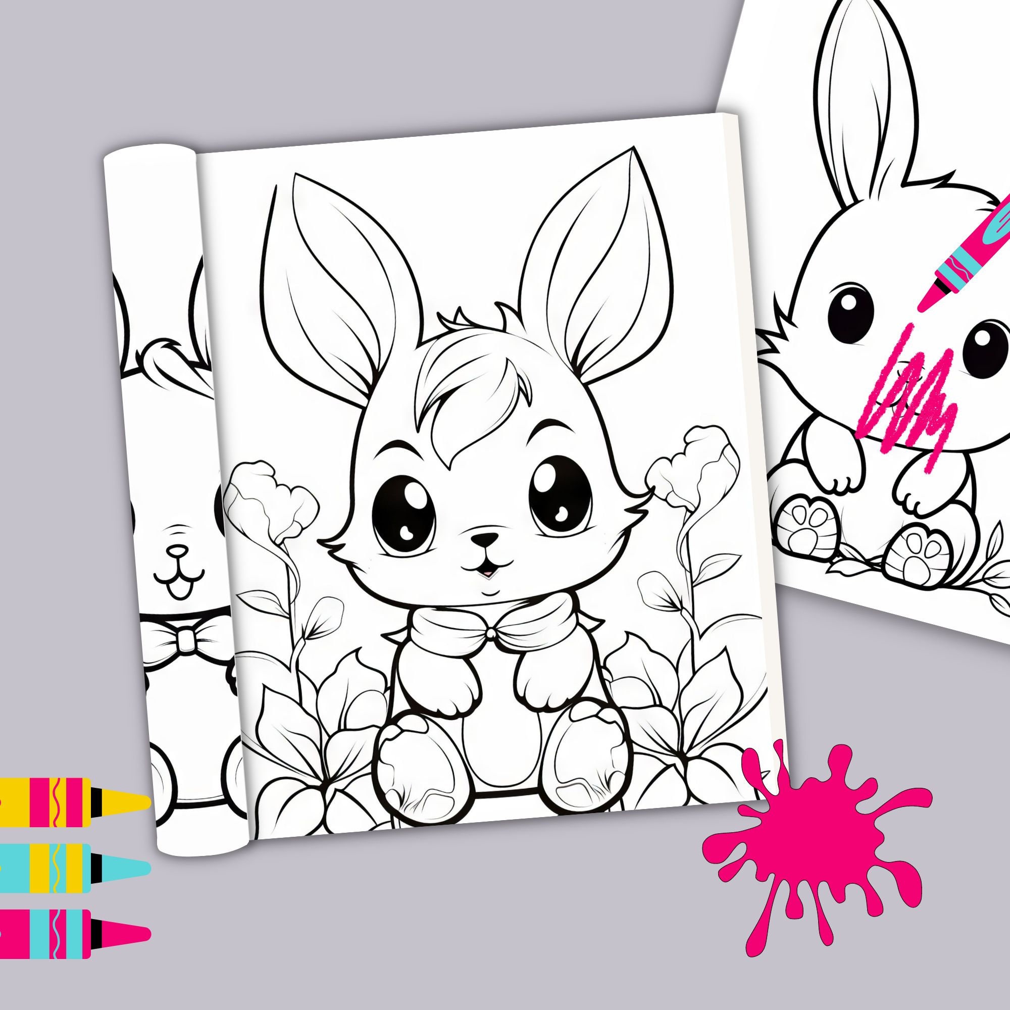 Cute Pets Coloring Pages Cute Pets Coloring Book Animal Coloring Page ...