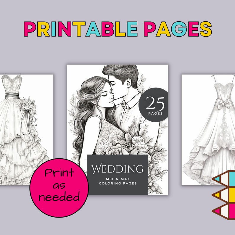 Wedding Coloring Pages Wedding Coloring Book Wedding Coloring Sheets ...