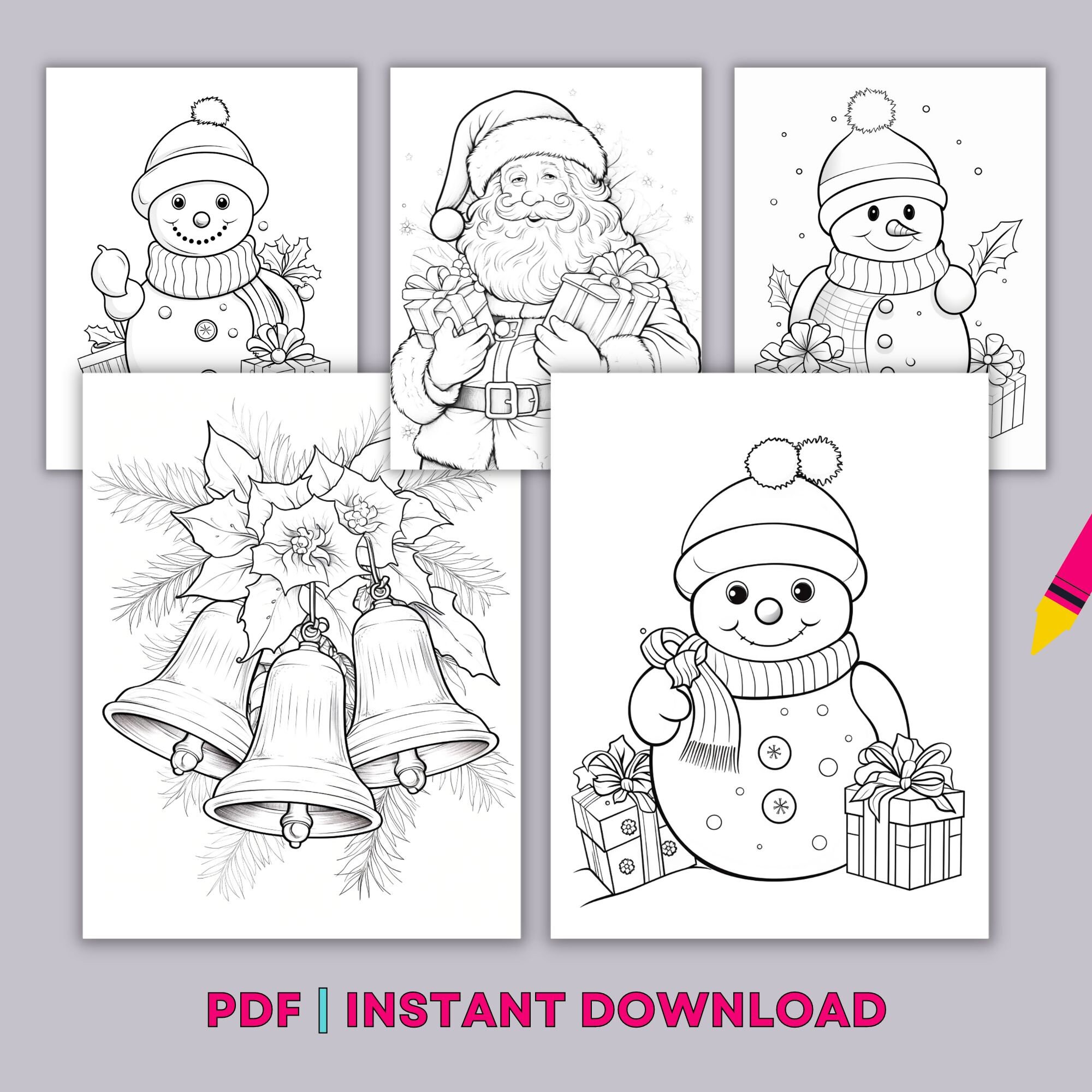 Christmas Coloring Book Holiday Coloring Pages Christmas Coloring Pages ...