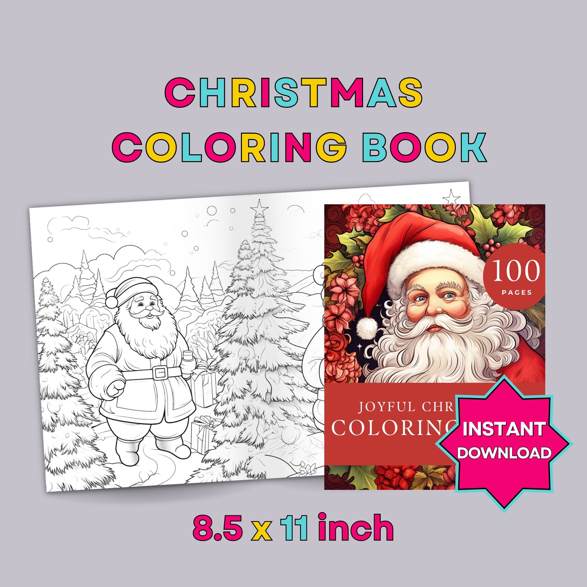 Christmas Coloring Book Holiday Coloring Pages Christmas Coloring Pages ...
