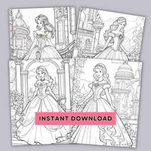 Printable Fairytale Princess Castle Coloring Pages Coloring Book ...