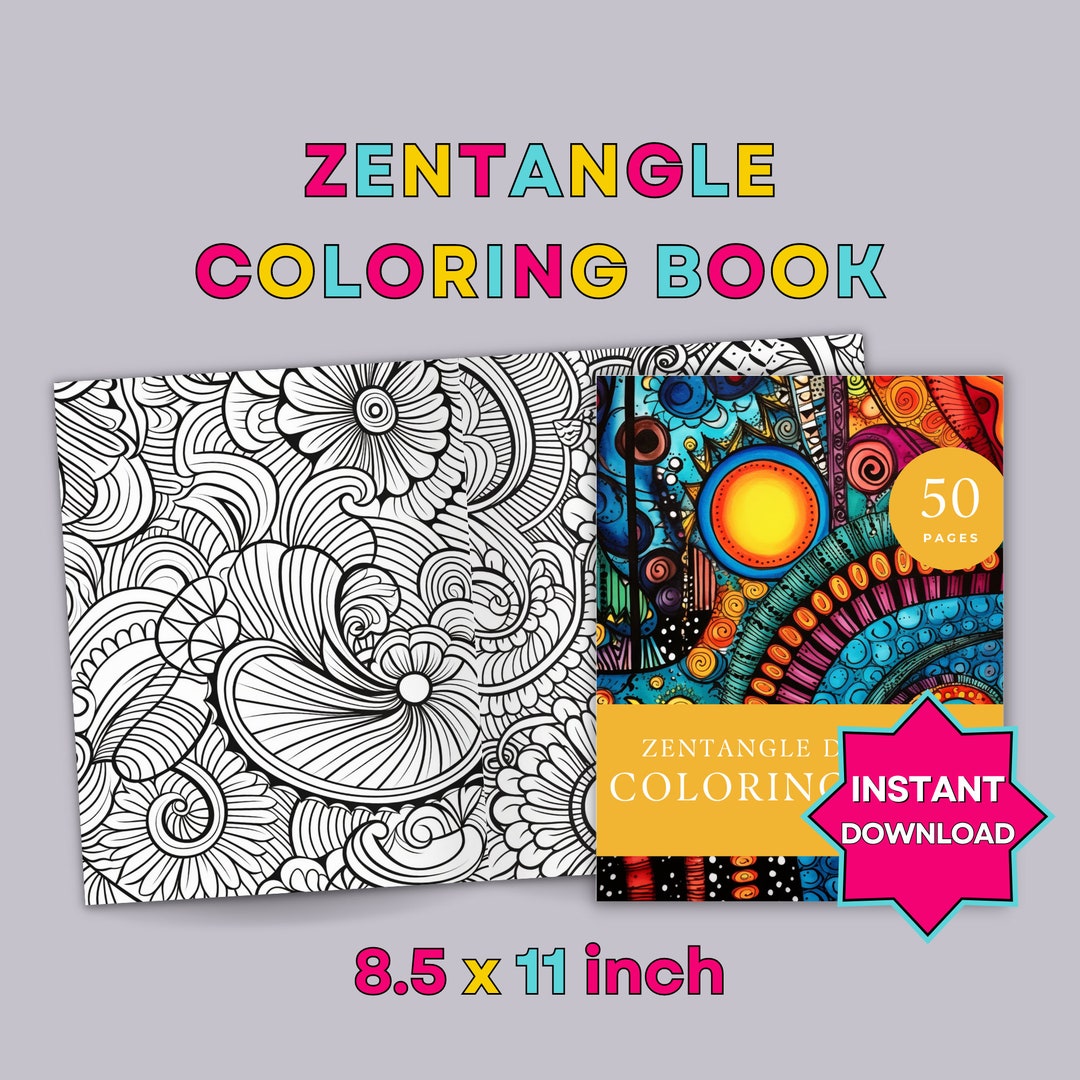 Digital Download Doodle Colouring Self Care Colouring Zen Doodle ...