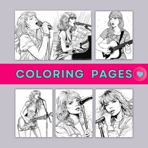 Swifties Coloring Digital Download Taylor Swift Printables Coloring ...