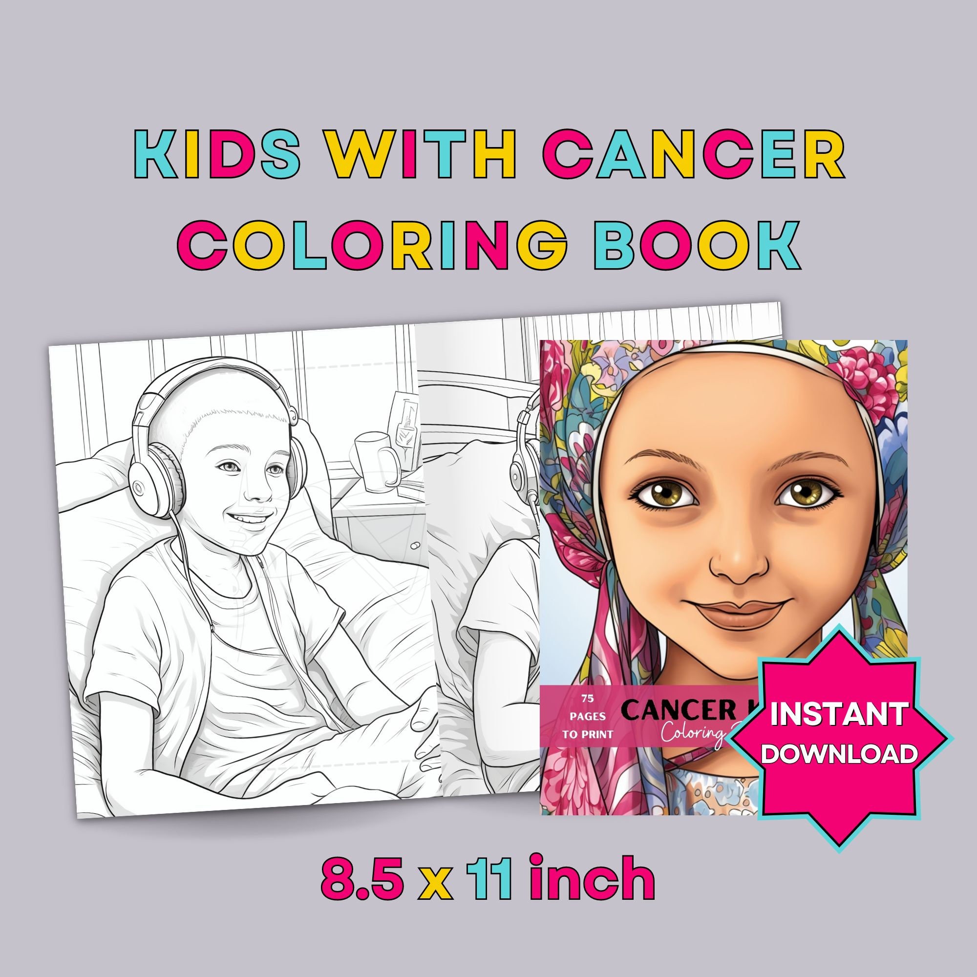 Kids With Cancer Coloring Pages Cancer Kids Kids Like Me Cancer Pages ...