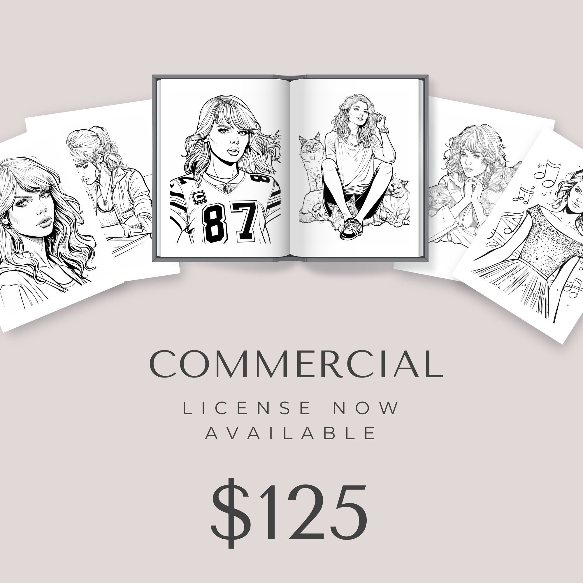 Digital Download Commercial Use Coloring Books Instant Download ...