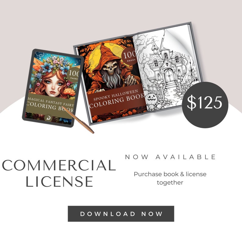 Digital Download Commercial Use Coloring Books Instant Download ...