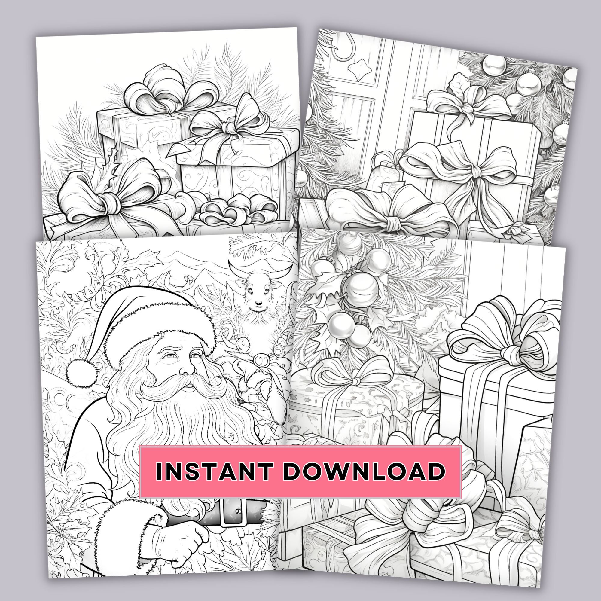Christmas Coloring Book Holiday Coloring Pages Christmas Coloring Pages ...