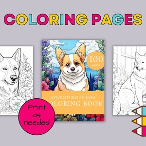 Puppy Coloring Pages Dog Colouring Book Printable Pdf Kids Coloring ...