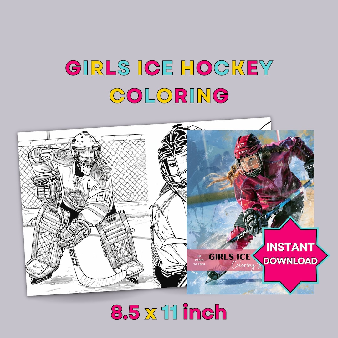 Girls Ice Hockey Ice Hockey Coloring Girls Ice Hockey Coloring Pages ...
