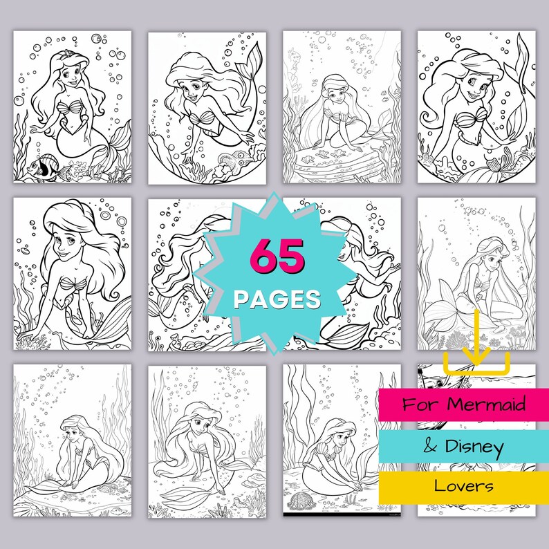 Coloring Page Little Mermaid Mermaid Coloring Book Coloring Pdf the ...