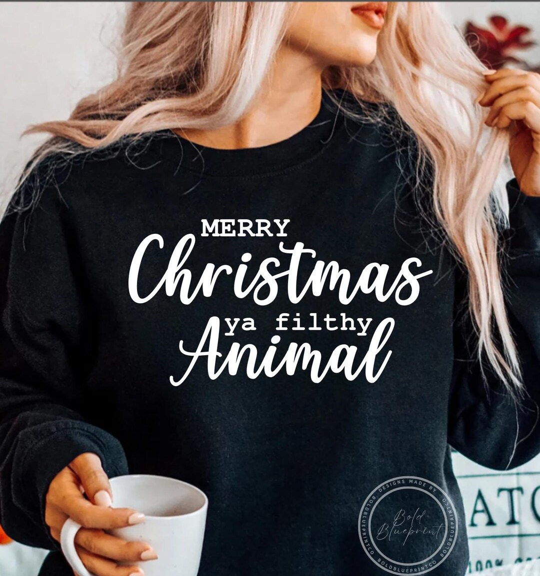 Merry Christmas Ya Filthy Animal SVG, PNG, Ya Filthy Animal Svg, Cricut ...