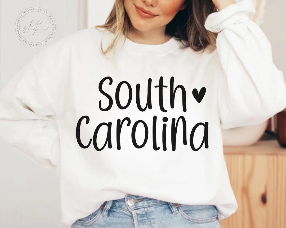 Love South Carolina State, PNG, SVG, PDF, Jpg, Carolina Heart ...