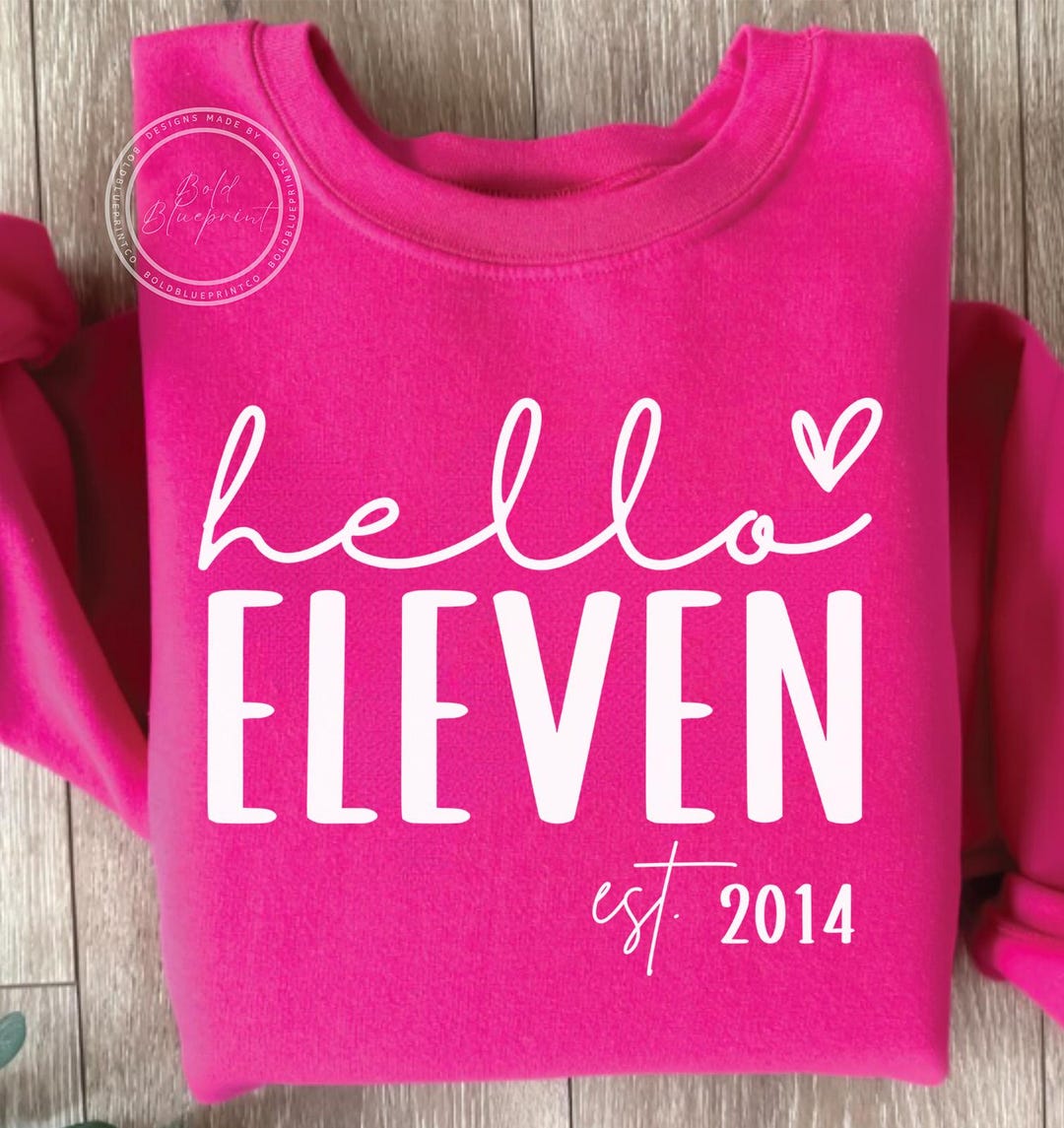 Hello Eleven SVG, PNG, Birthday Graphics Svg, 11th Birthday, Birthday ...