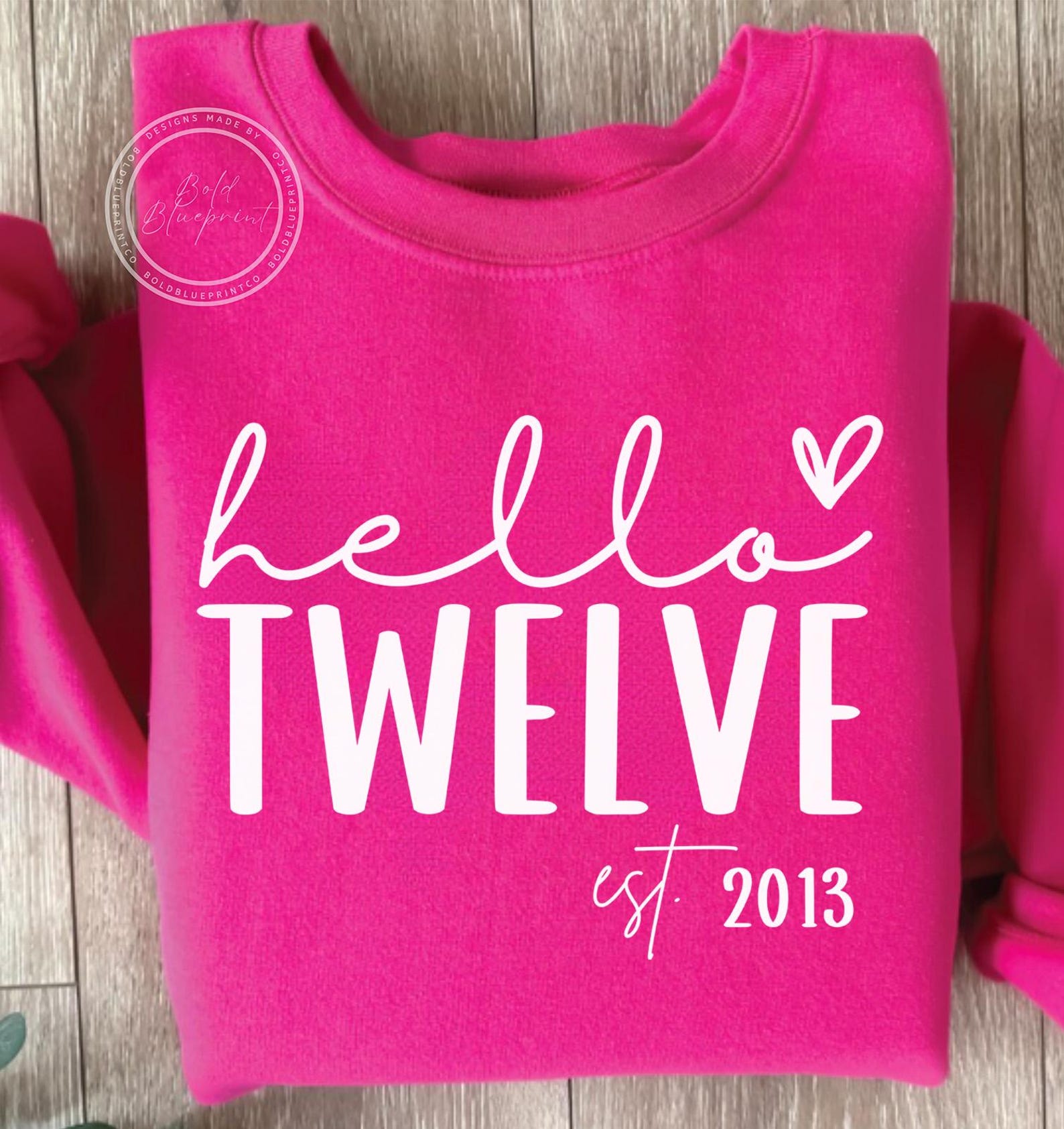 Hello Twelve SVG, PNG, Birthday Graphics Svg, 12th Birthday, Birthday ...