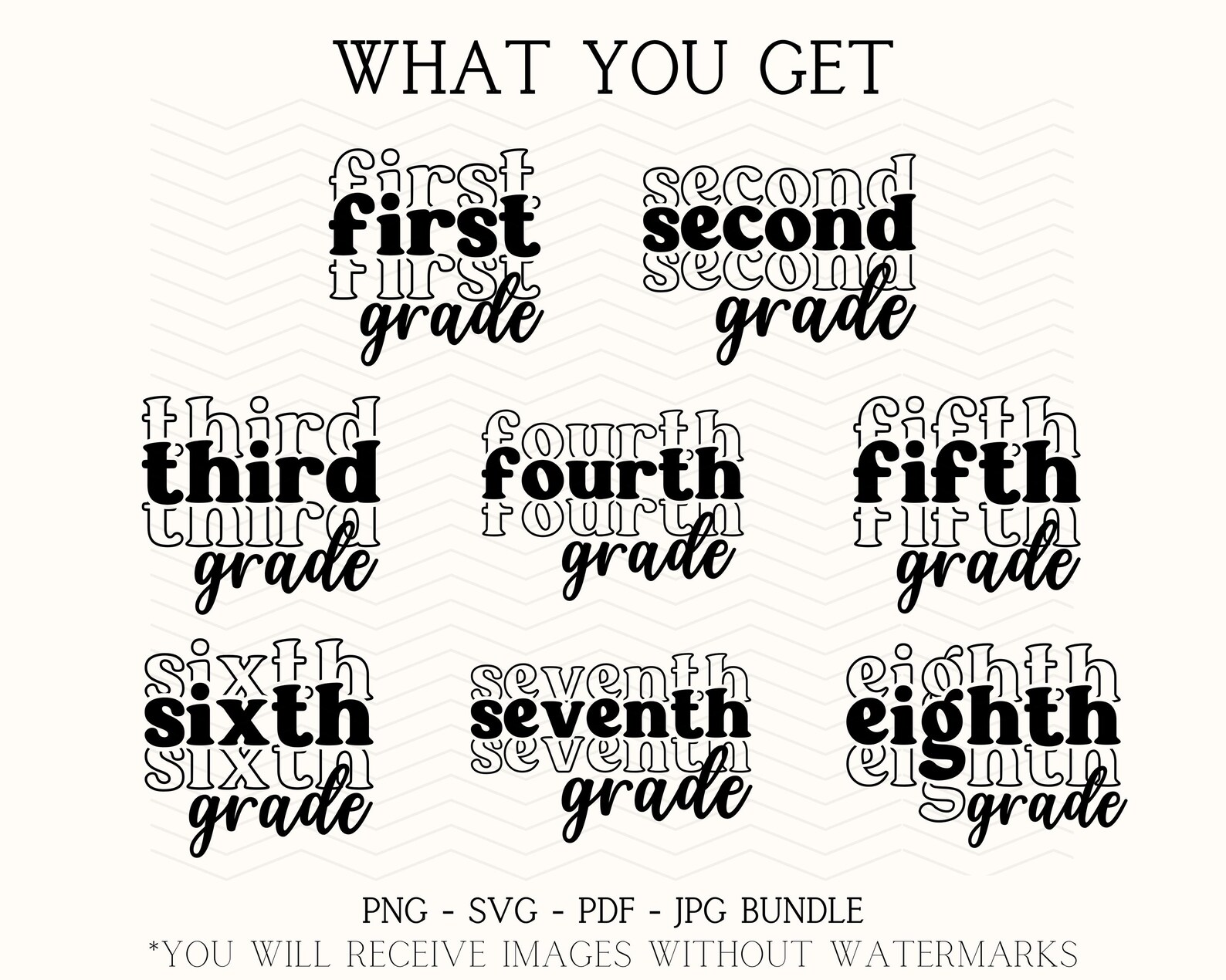 Fifth Grade SVG, PNG, 5th Grade - Etsy