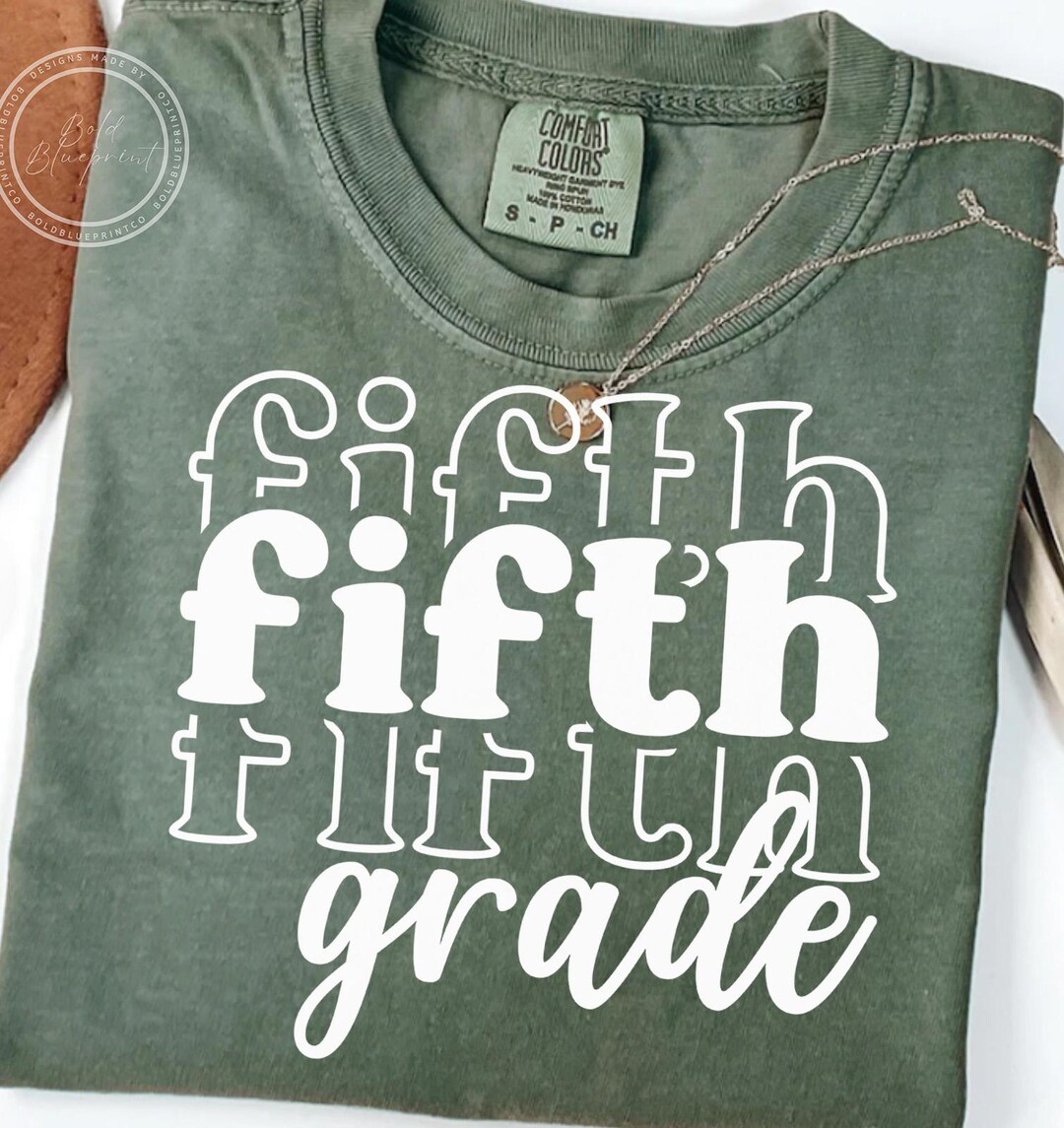 Fifth Grade SVG, PNG, 5th Grade - Etsy