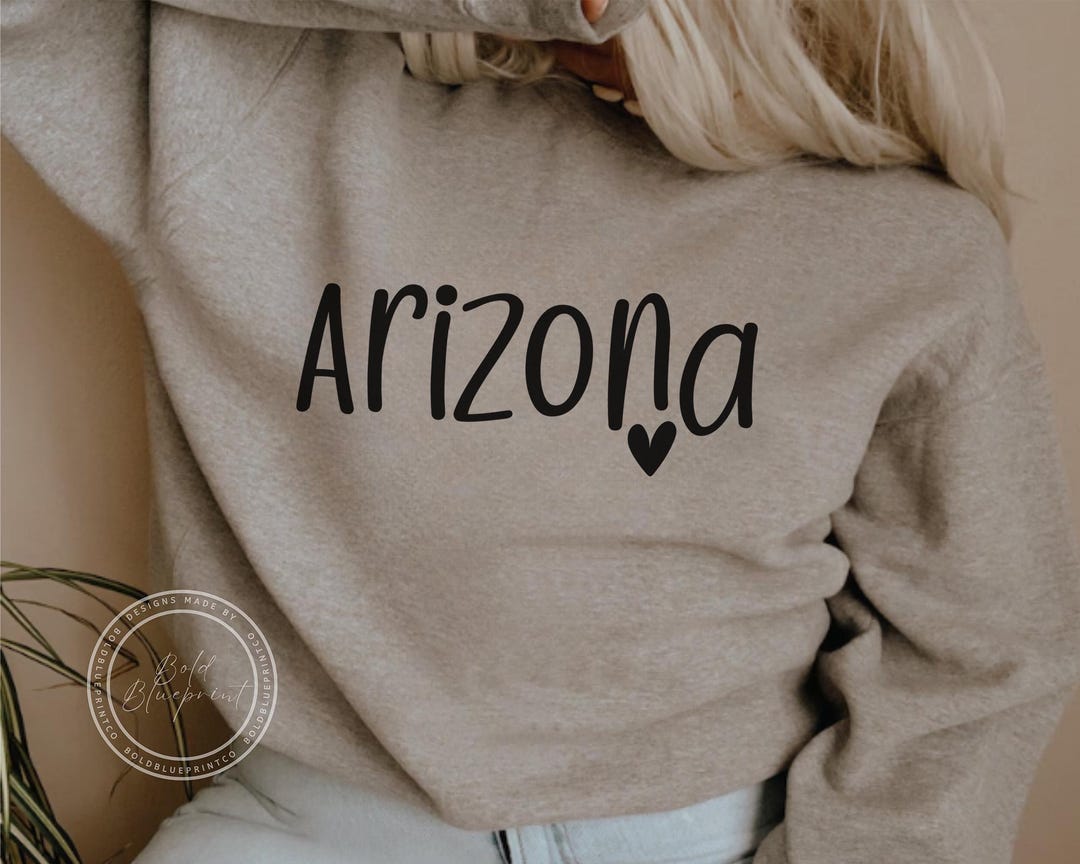 Love Arizona State, PNG, SVG, PDF, Jpg, Arizona Heart, Arizona State ...