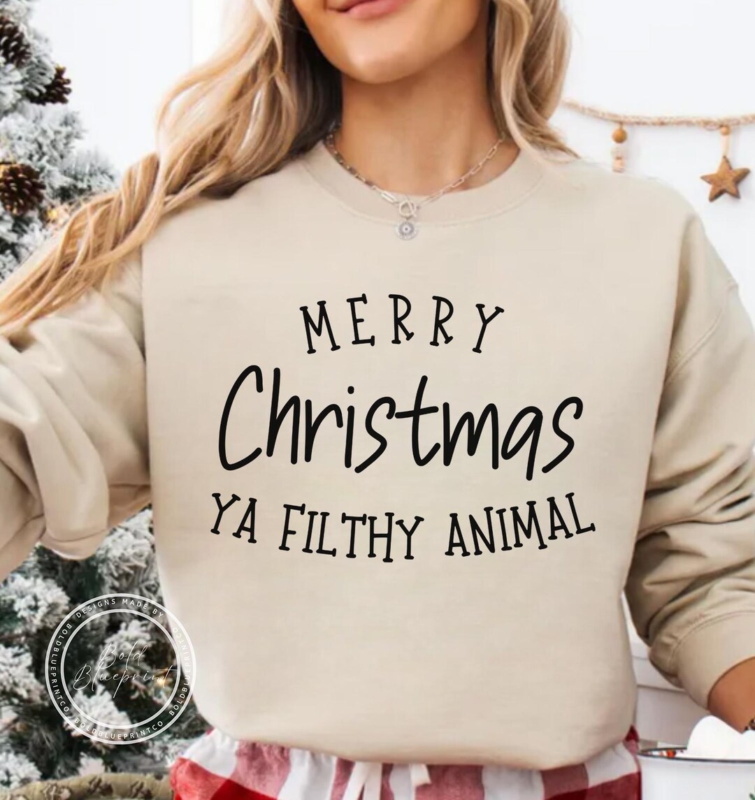 Merry Christmas Ya Filthy Animal SVG, PNG, Ya Filthy Animal Svg, Merry ...