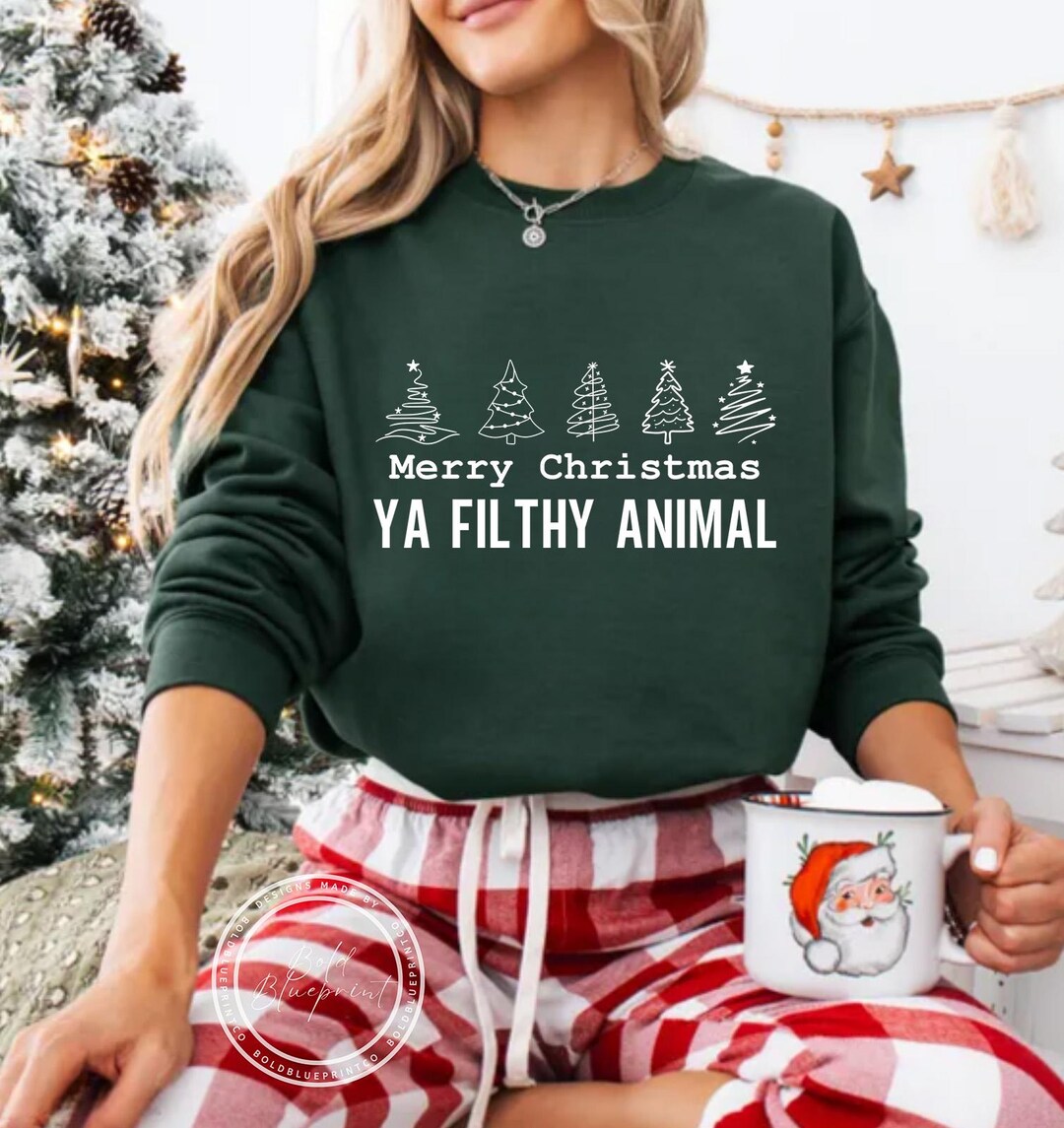 Merry Christmas Ya Filthy Animal SVG, PNG, Ya Filthy Animal Svg, Merry ...