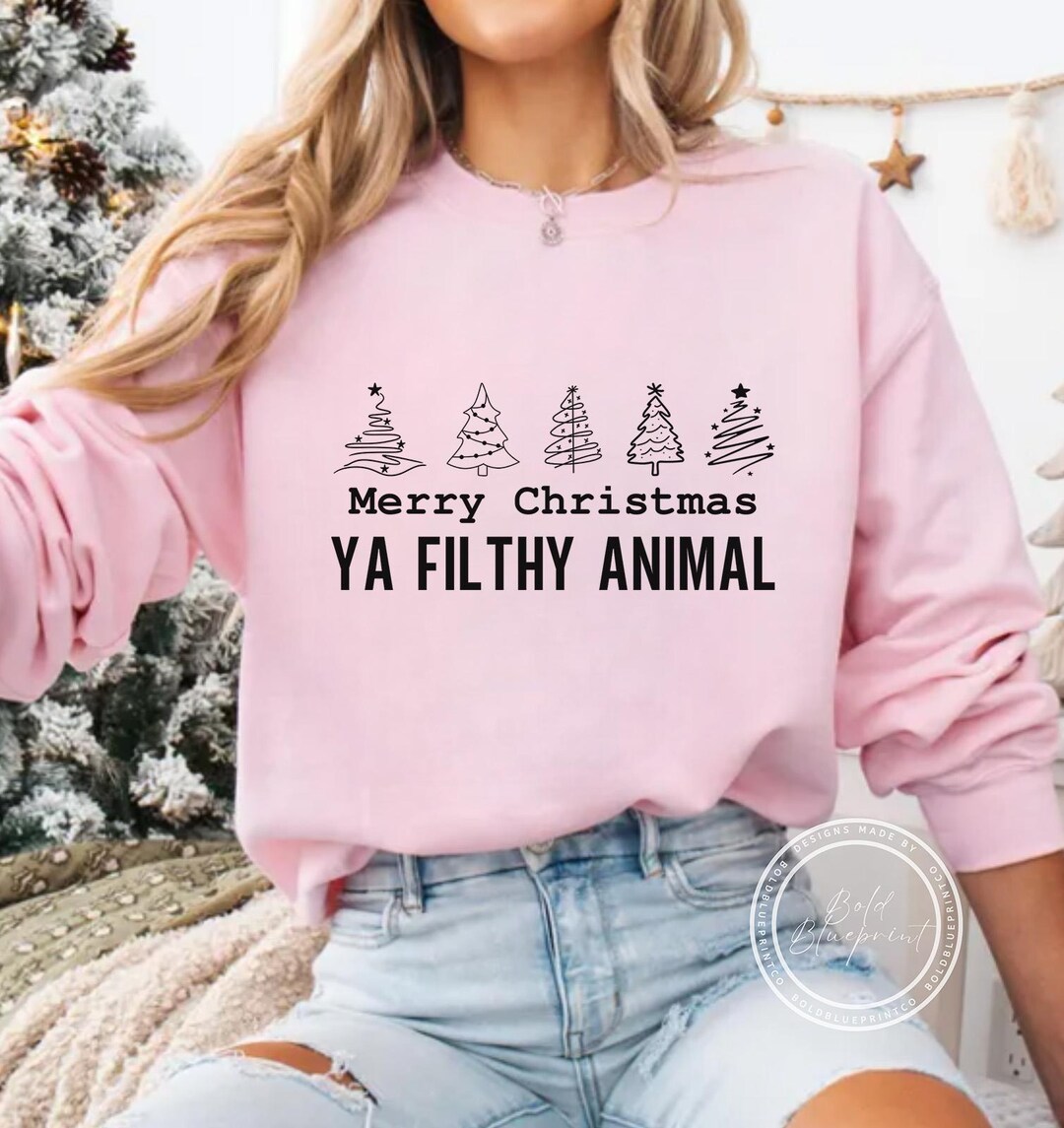 Merry Christmas Ya Filthy Animal SVG, PNG, Ya Filthy Animal Svg, Merry ...