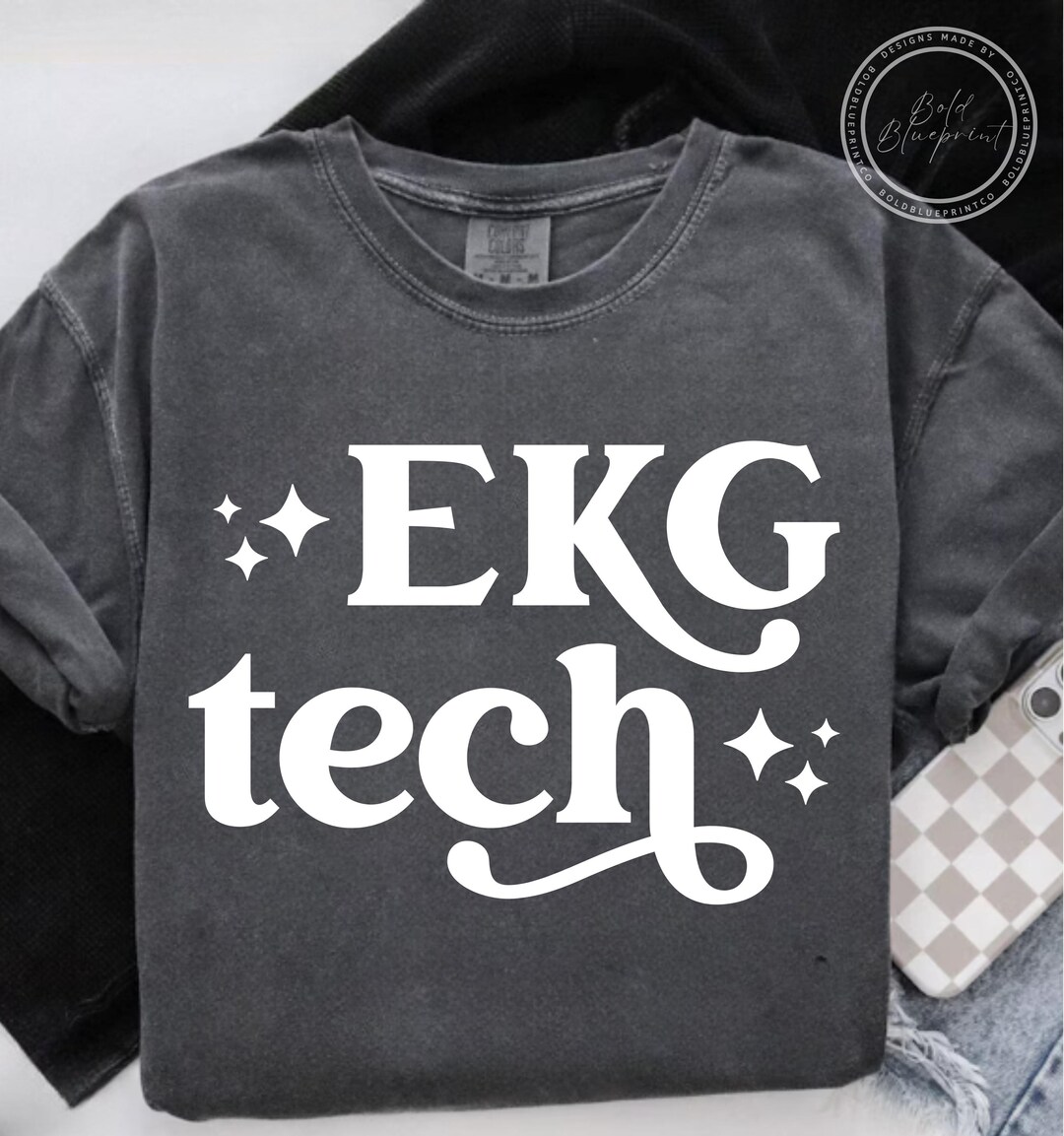 EKG Tech SVG, PNG - Etsy