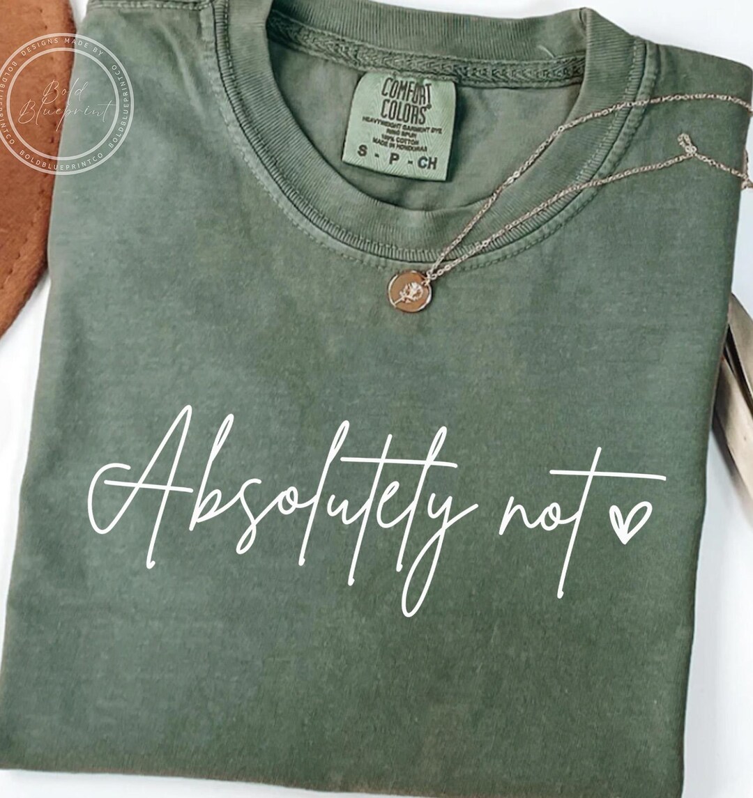 Absolutely Not SVG, PNG, Handwritten, Heart, Absolutely, Not, Funny Svg ...