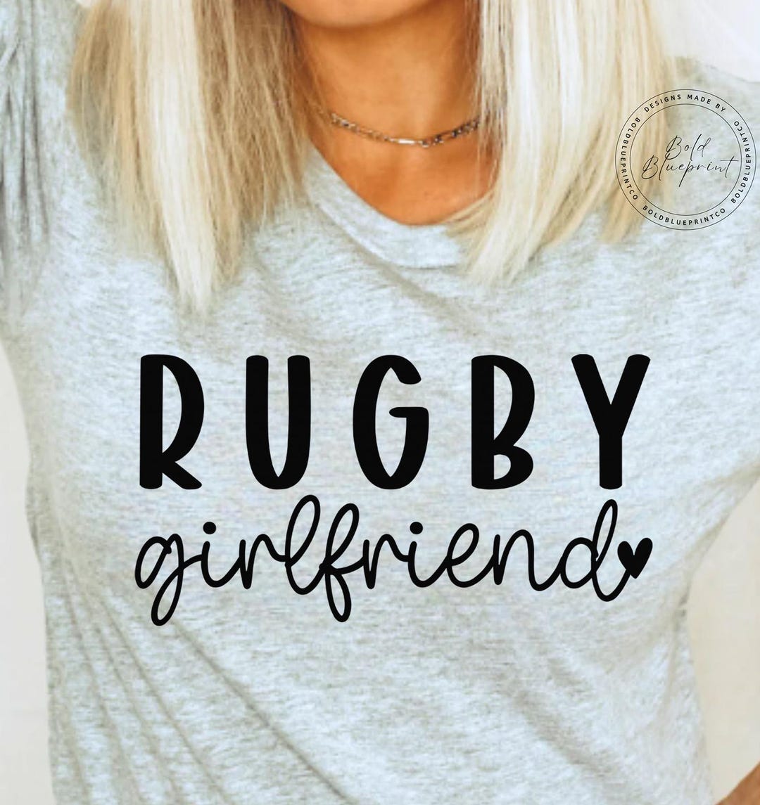 Rugby Girlfriend SVG, PNG, Heart, Love, Rugby Girlfriend, Rugby ...